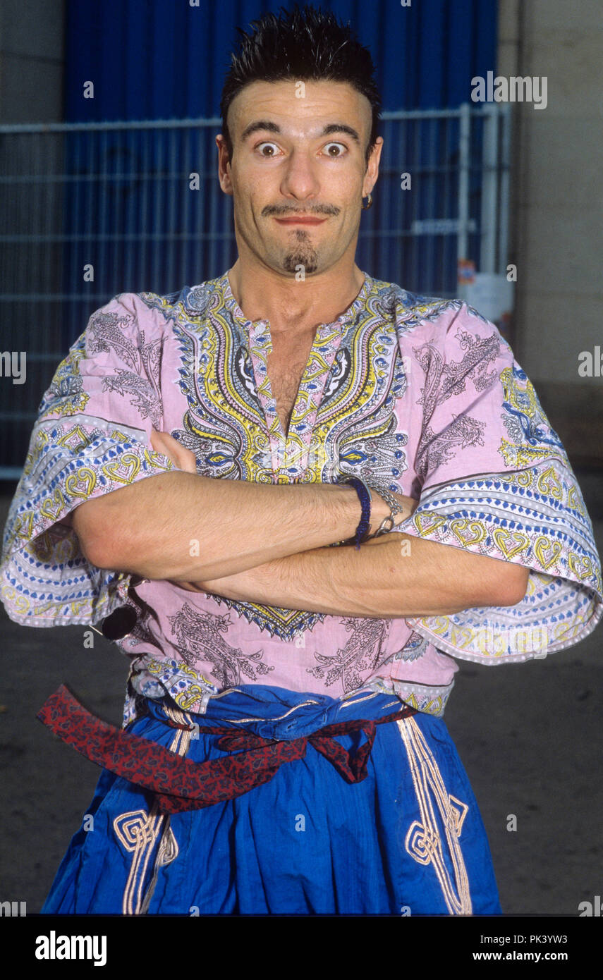 Guru Josh on 29.06.1990 in Leipzig. | usage worldwide Stock Photo - Alamy