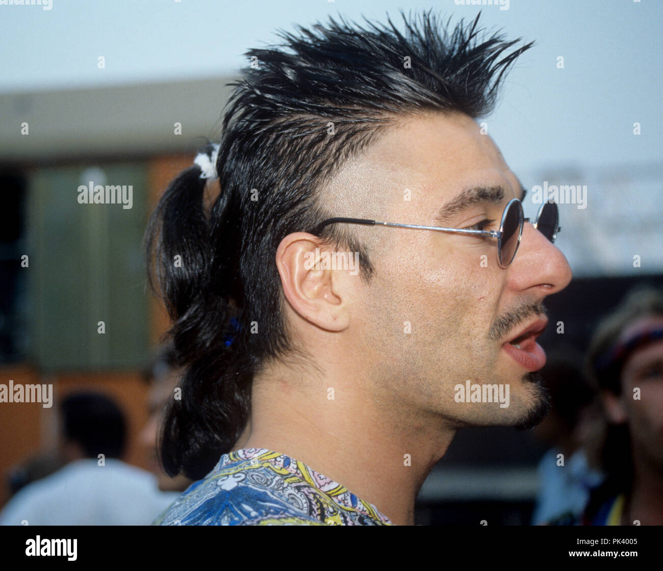 Guru Josh on 29.06.1990 in Leipzig. | usage worldwide Stock Photo - Alamy