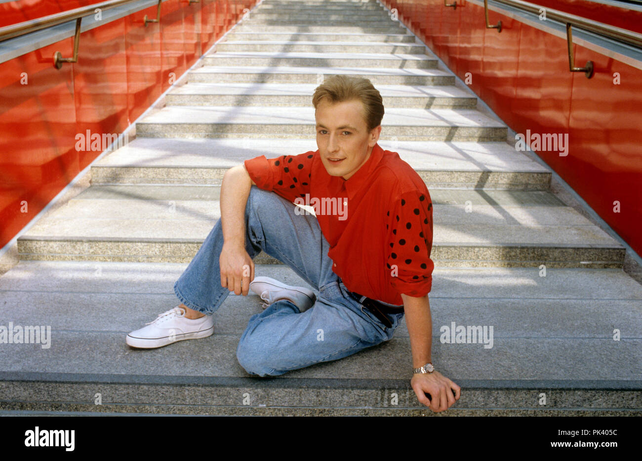 Andy Gill on 21.06.1989 in München / Munich. | usage worldwide Stock ...