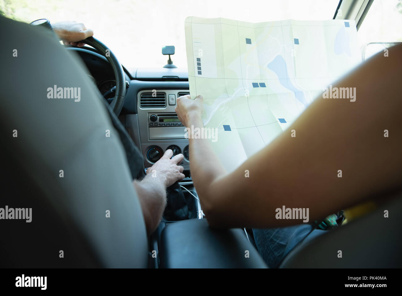 Car driving map hi-res stock photography and images - Alamy
