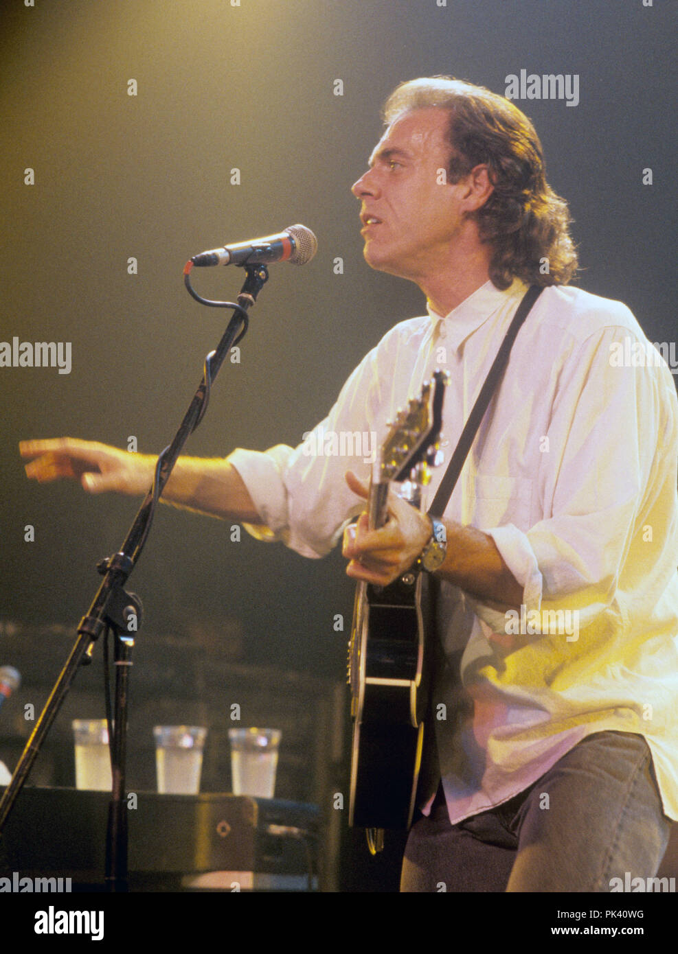 John Hiatt on 26.10.1987 in München / Munich. | usage worldwide Stock ...