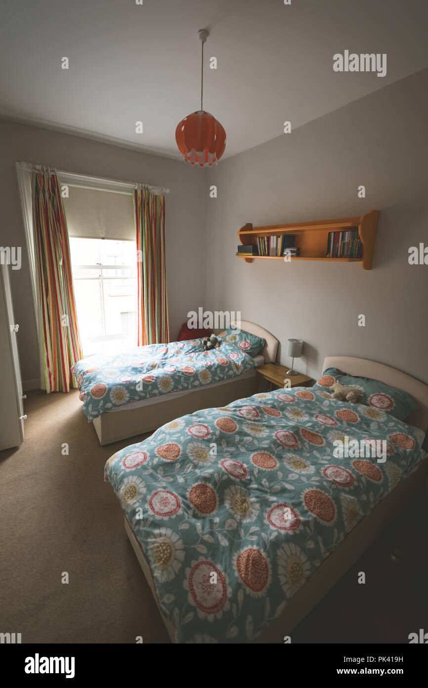 Empty bed in bedroom hi-res stock photography and images - Alamy