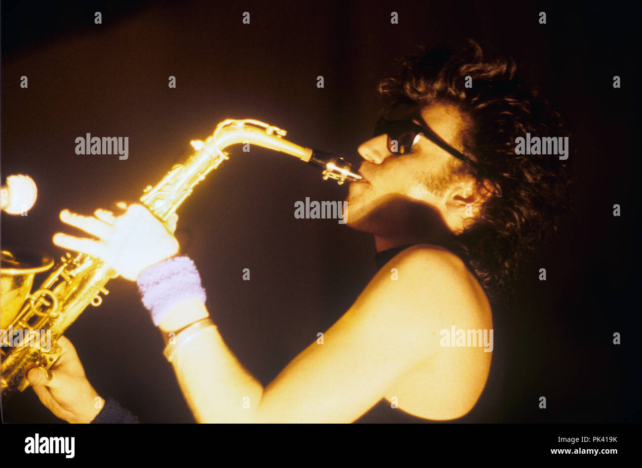 Daniel Ash (Love and Rockets) on 05.06.1988 in München / Munich ...