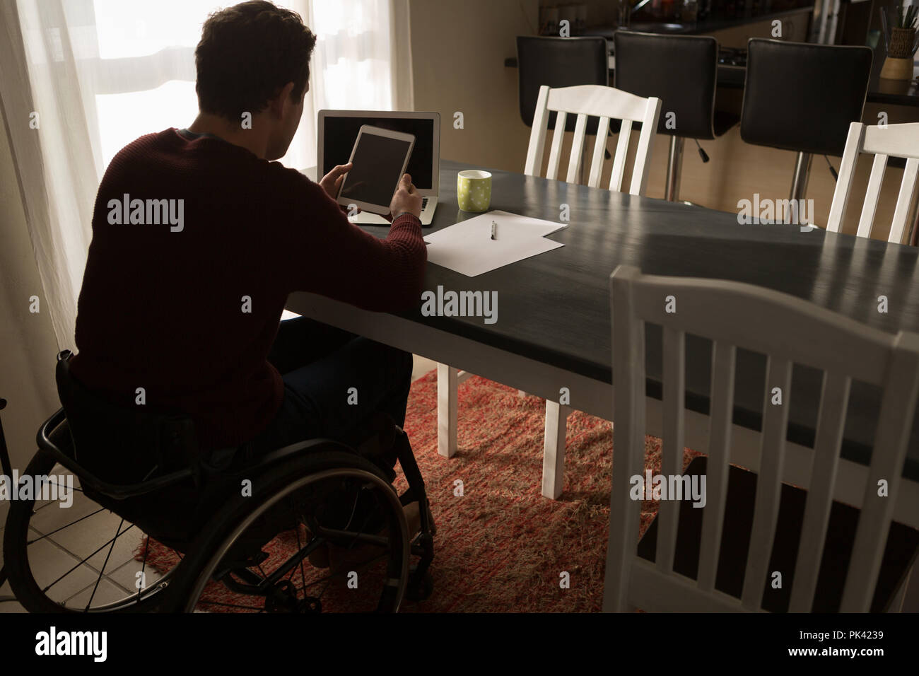 Disabled man chair hi-res stock photography and images - Alamy