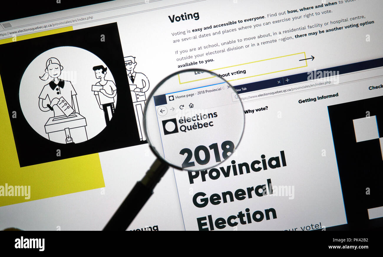 Quebec election 2018 hi-res stock photography and images - Alamy