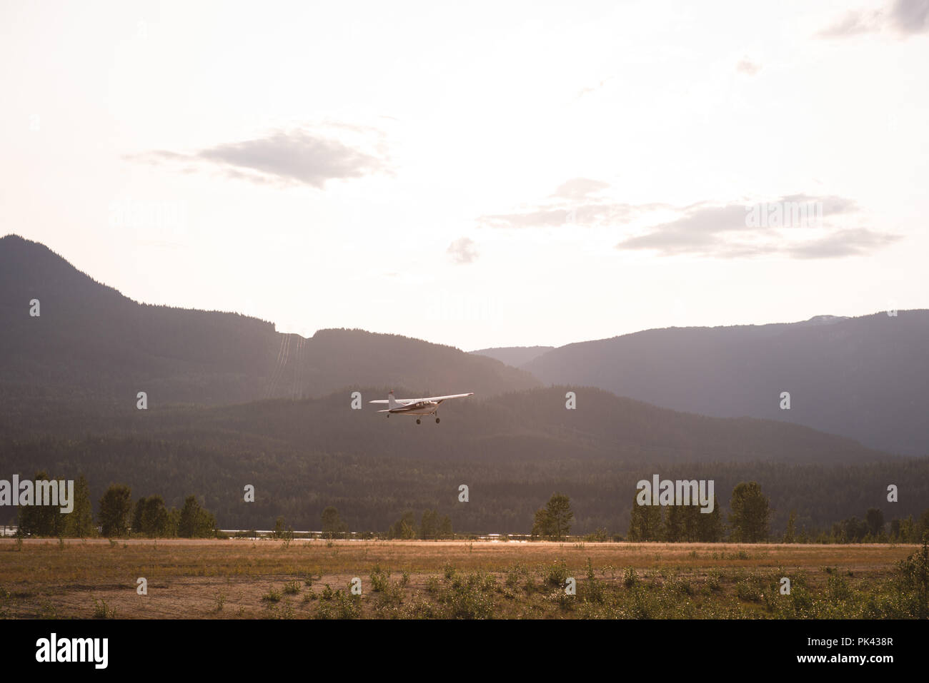 Aircraft taking off from runway Stock Photo - Alamy