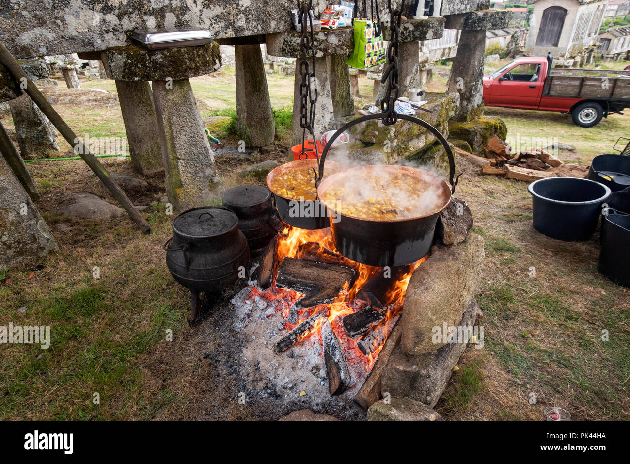 Preparing chanfana, a traditional dish made with roasted old goat ...