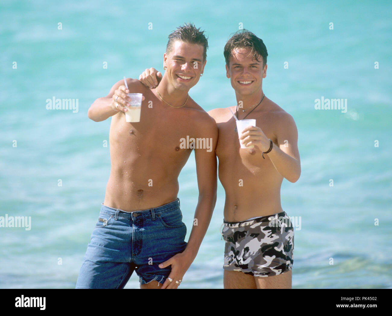 Caught in the Act (l-r): Eloy de Jong, Lee Baxter on 12.07.1995 in ...