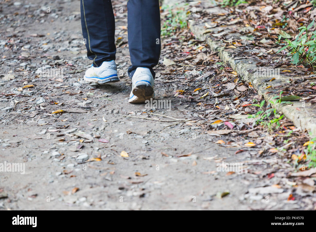 Outdoor running in Early Morning concept for exercising, fitness and ...