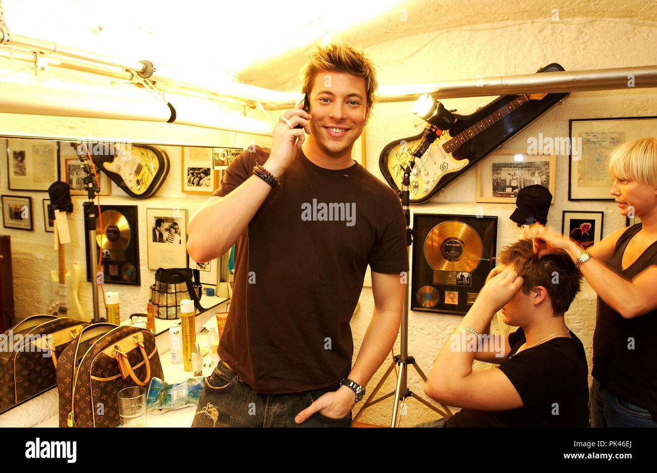 Lee Ryan von der britischen Pop Boygroup "Blue" in München, Deutschland ...