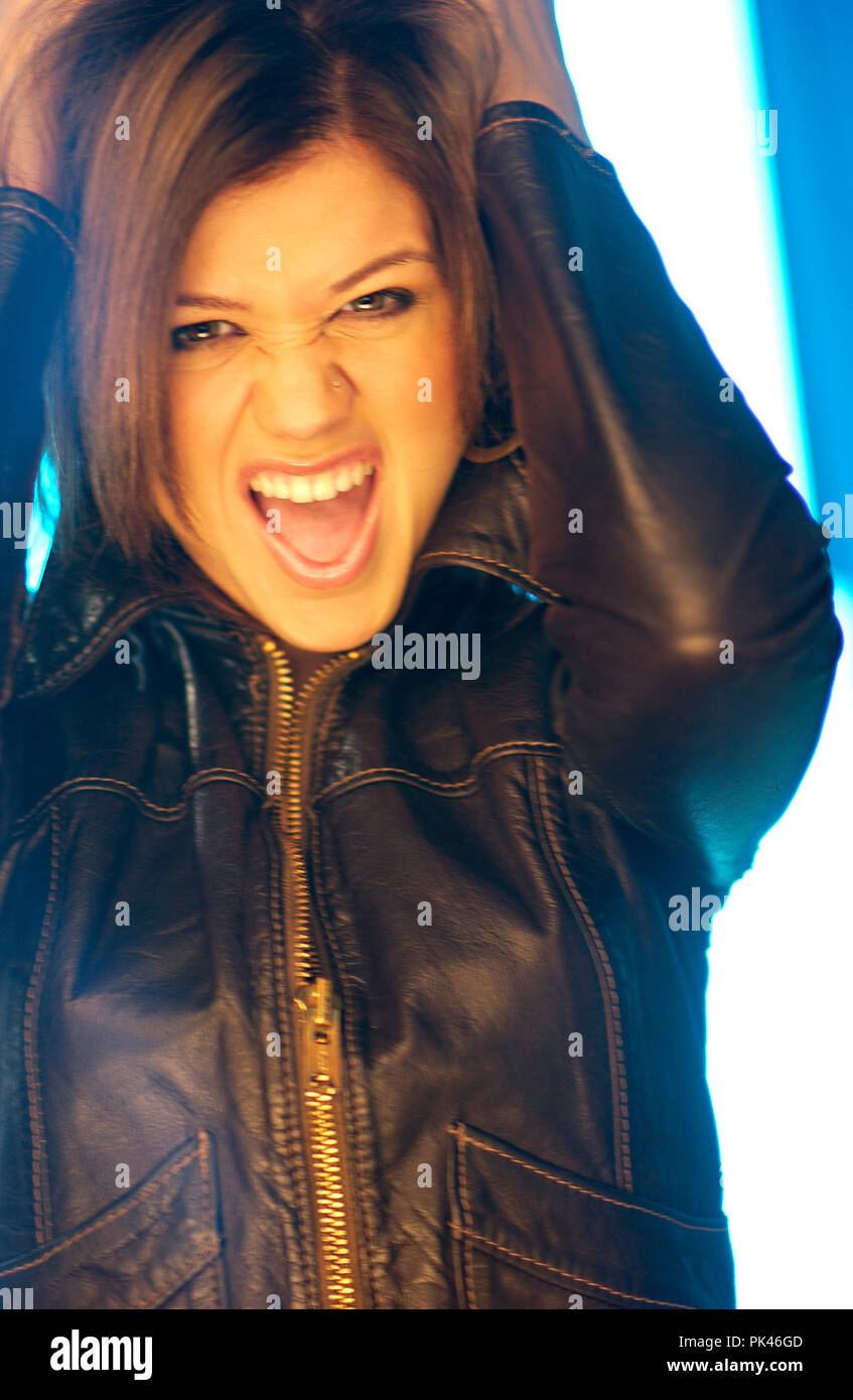 Kelly Clarkson, amerikanische Popsängerin, bei einem Fotoshooting in ...