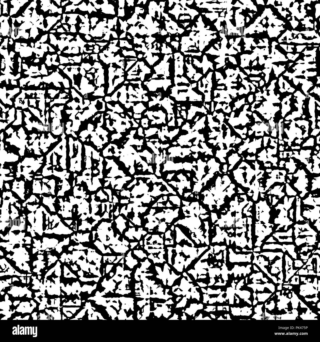 Black and White Seamless Grunge Dark Distressed Pattern. Abstract ...