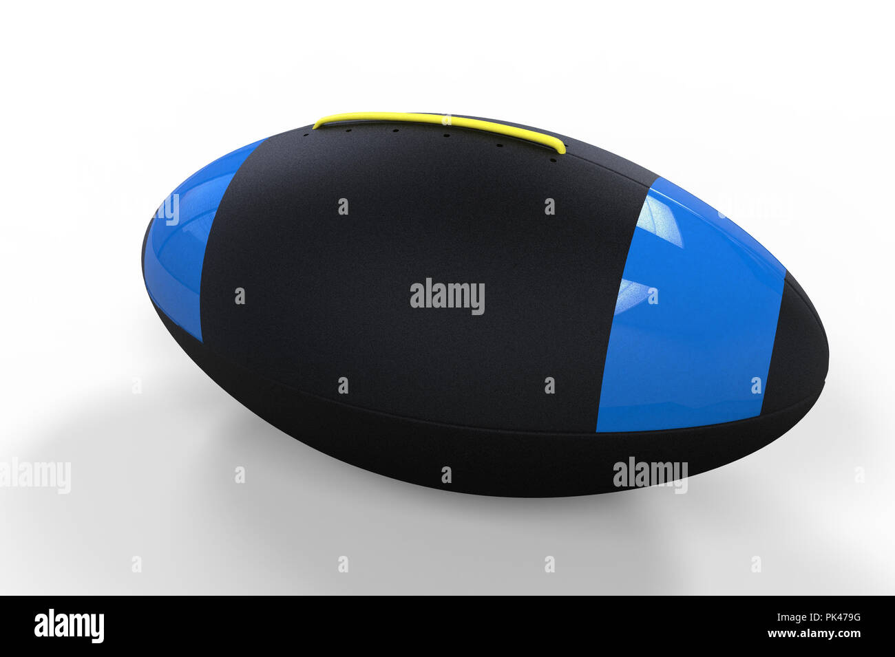 american football rugby ball 3D rendering Isolated on a white ...