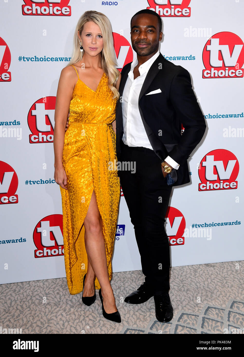 Ore Oduba and Portia Oduba attending the TV Choice Awards at the ...