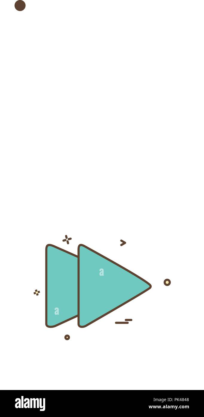 Forward Media icon design vector Stock Vector Image & Art - Alamy