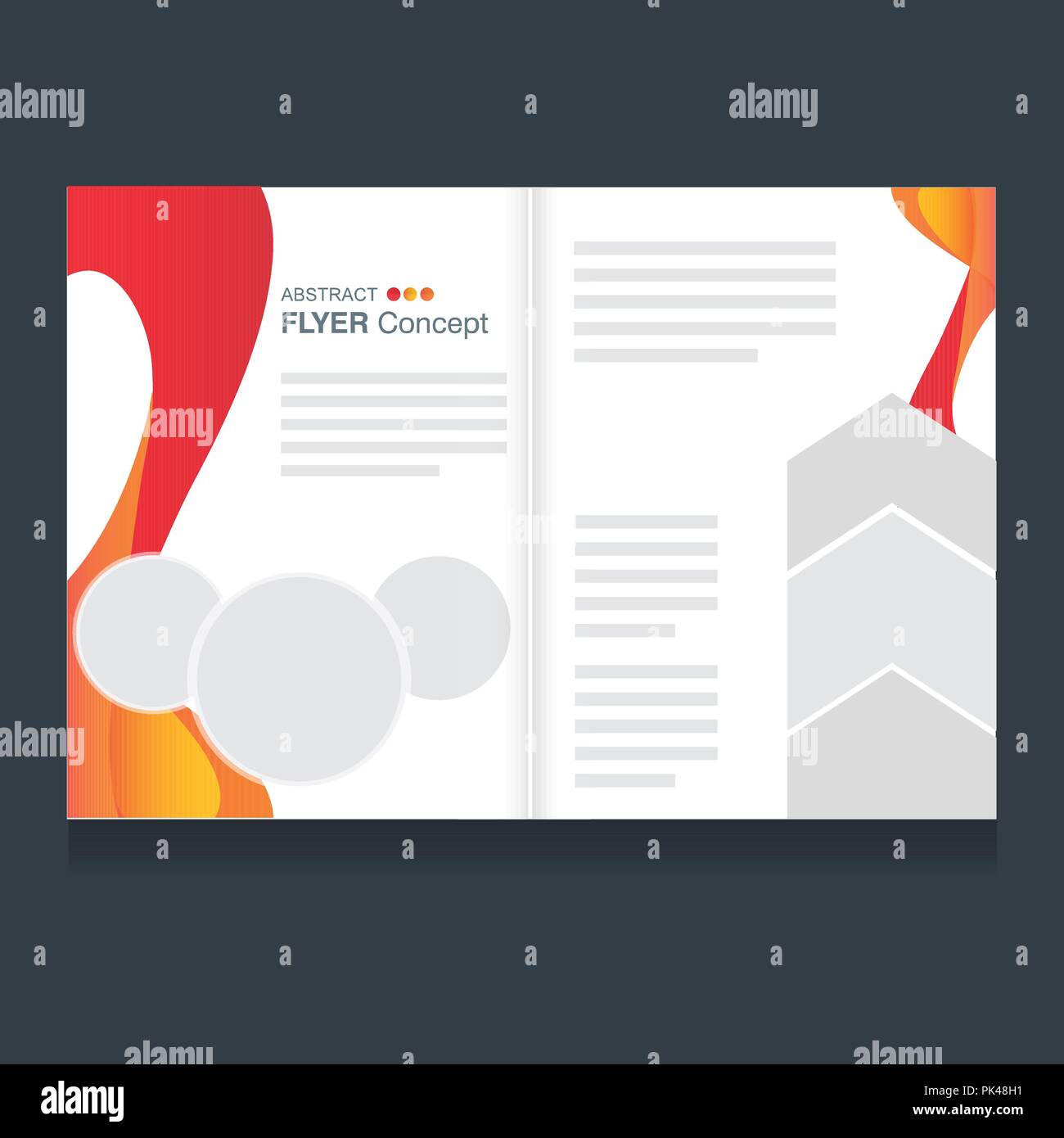 Creative flyer design vector with dark background Stock Vector Image ...