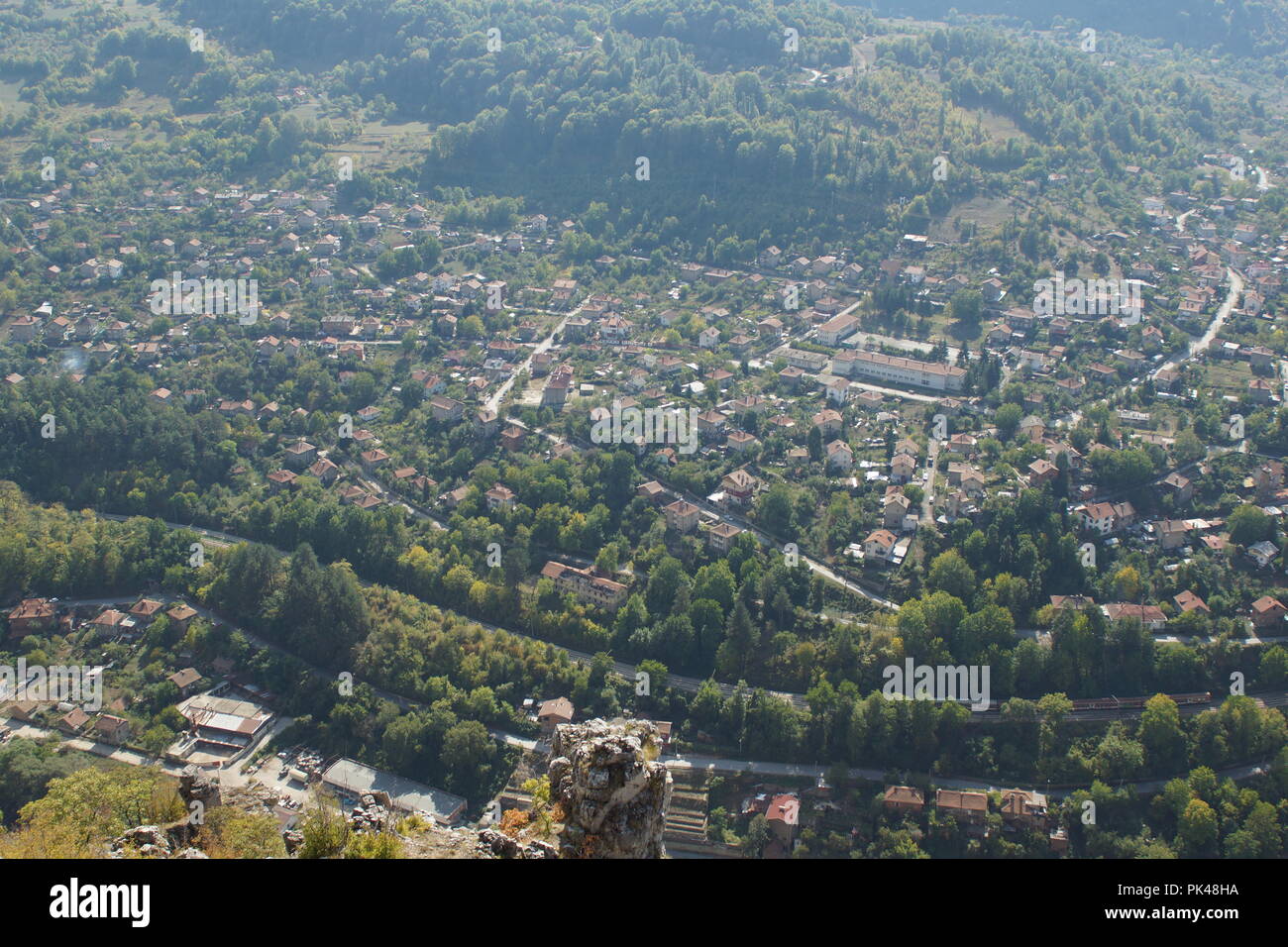 Amazing Panoramic view of Iskar Gorge, Balkan Mountains, Bulgaria Stock ...