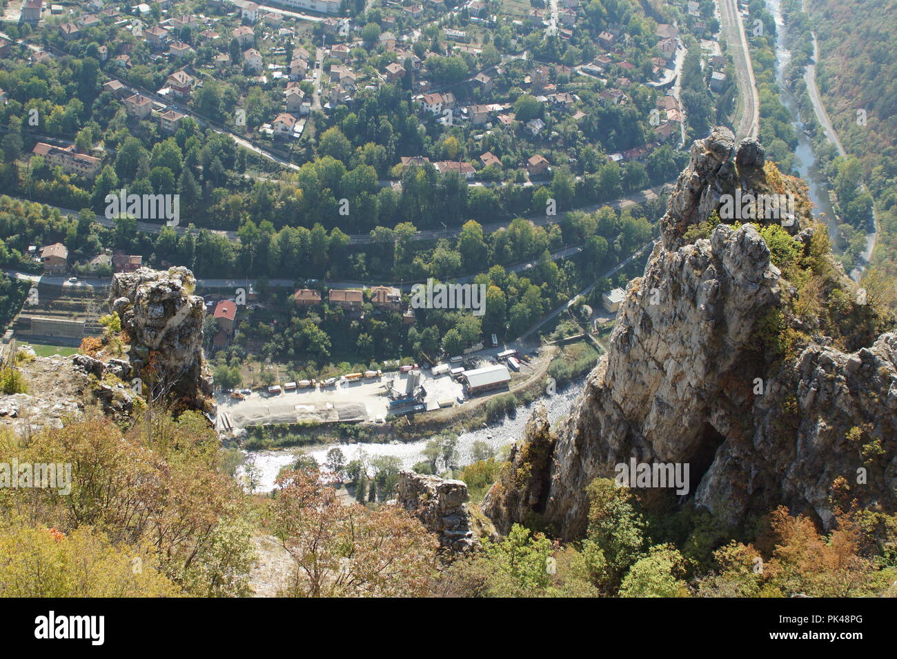 Amazing Panoramic view of Iskar Gorge, Balkan Mountains, Bulgaria Stock ...