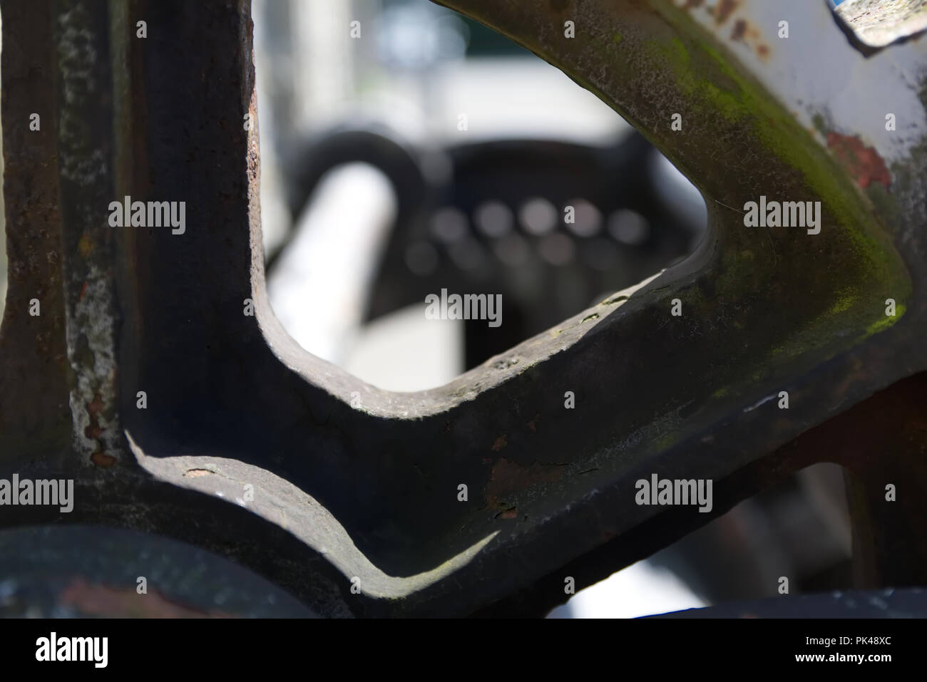 Rusty old machine cogs and gears, teeth and wheels. Industrial concept ...