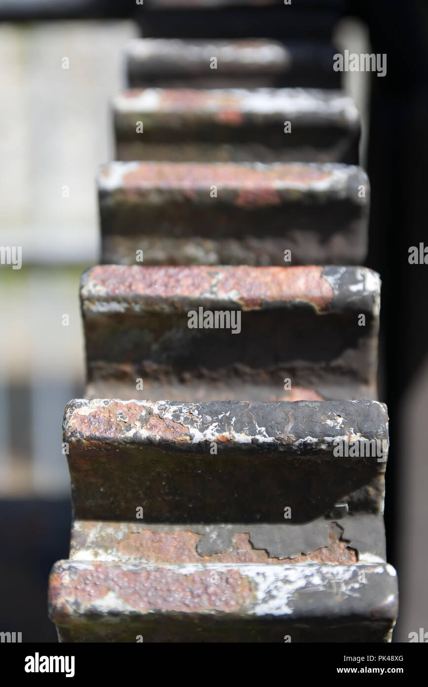 Gears cogs old machine hi-res stock photography and images - Alamy