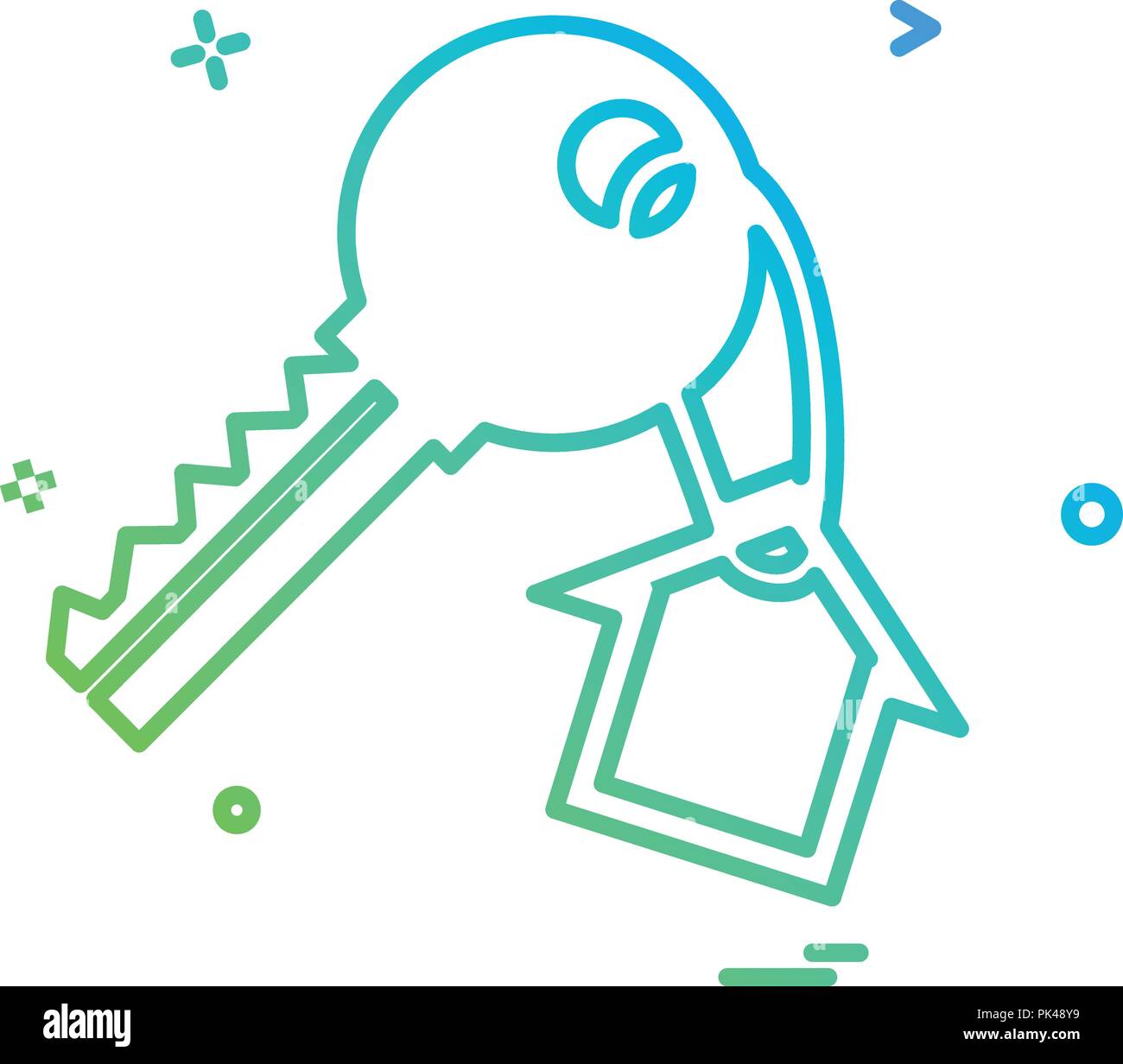 Key icon design vector Stock Vector Image & Art - Alamy