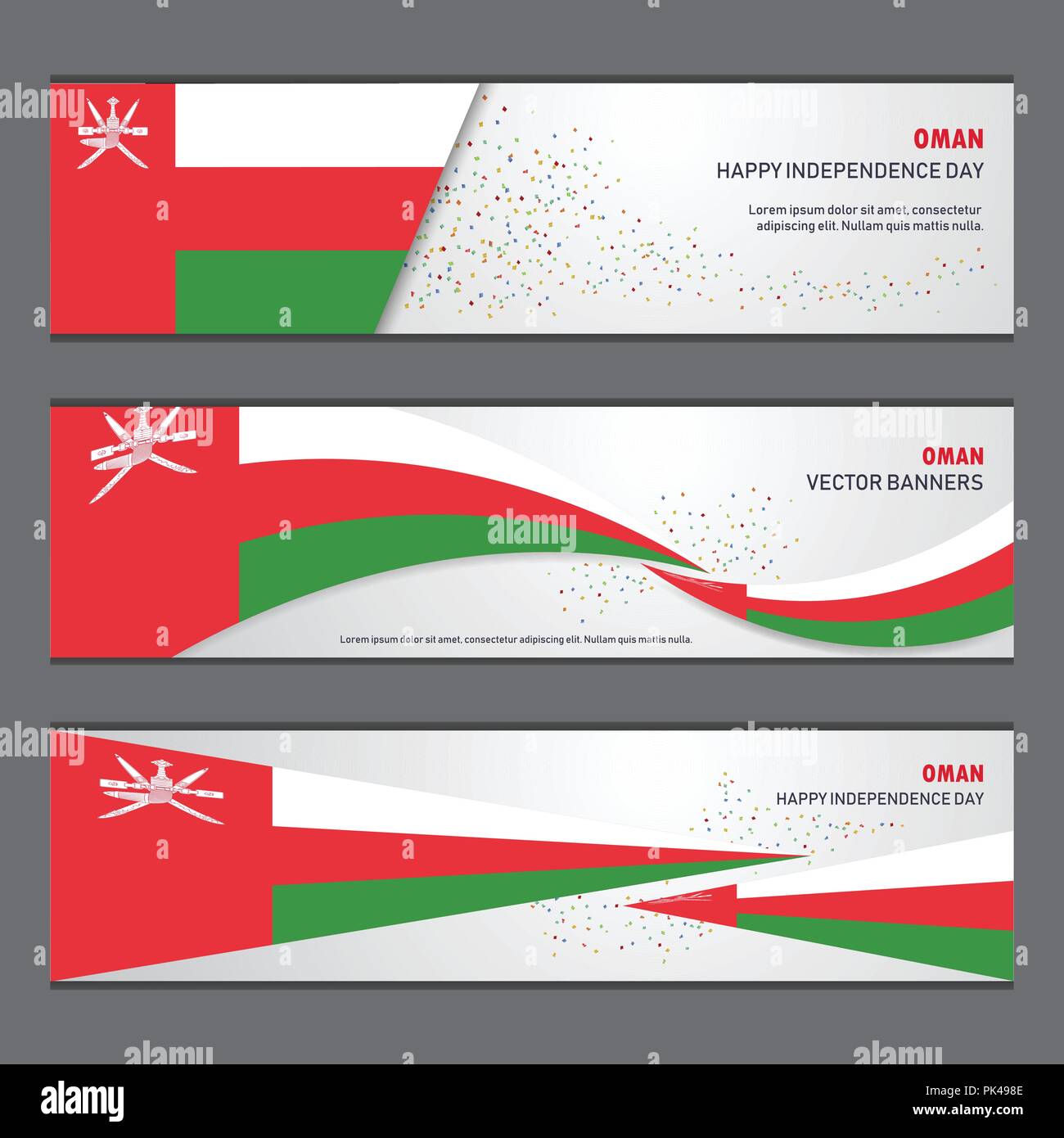 Oman independence day abstract background design banner and flyer ...