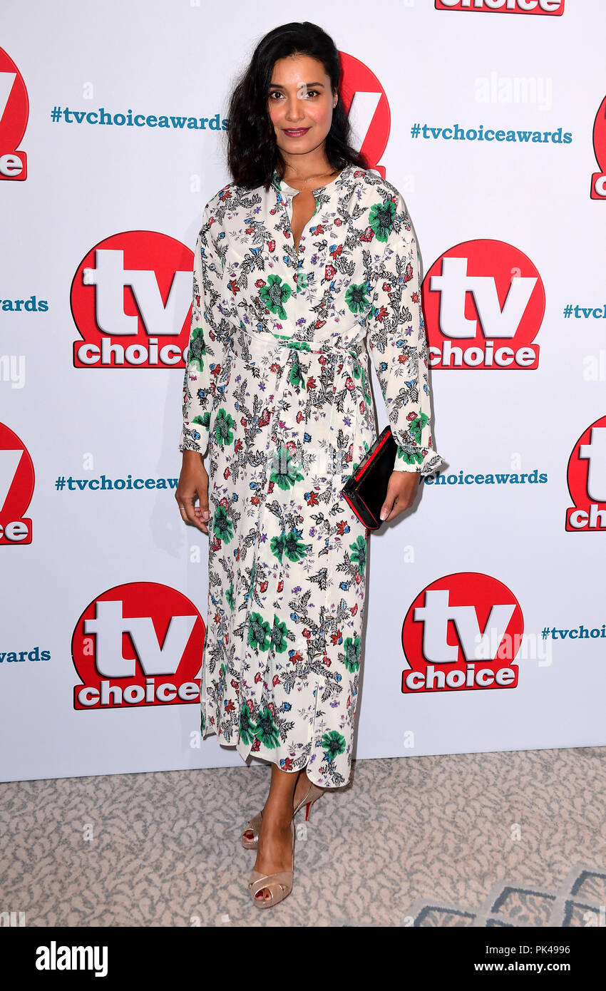 Shelley Conn attending the TV Choice Awards at the Dorchester Hotel ...