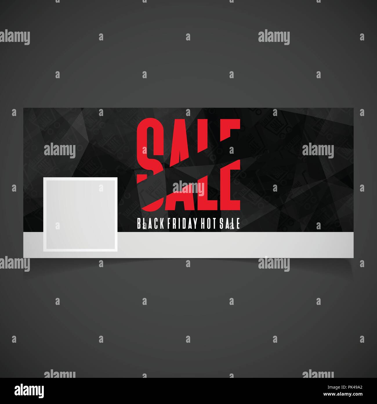 Black Friday sale card design vector Stock Vector Image & Art - Alamy