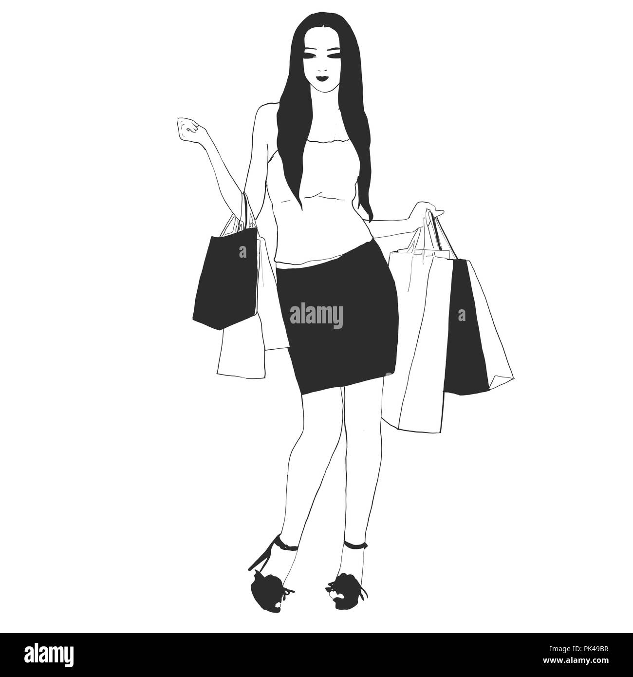 Model chinese Black and White Stock Photos & Images - Alamy