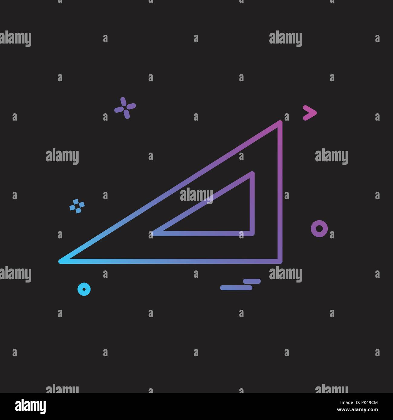 Geometry scale icon design vector Stock Vector Image & Art - Alamy