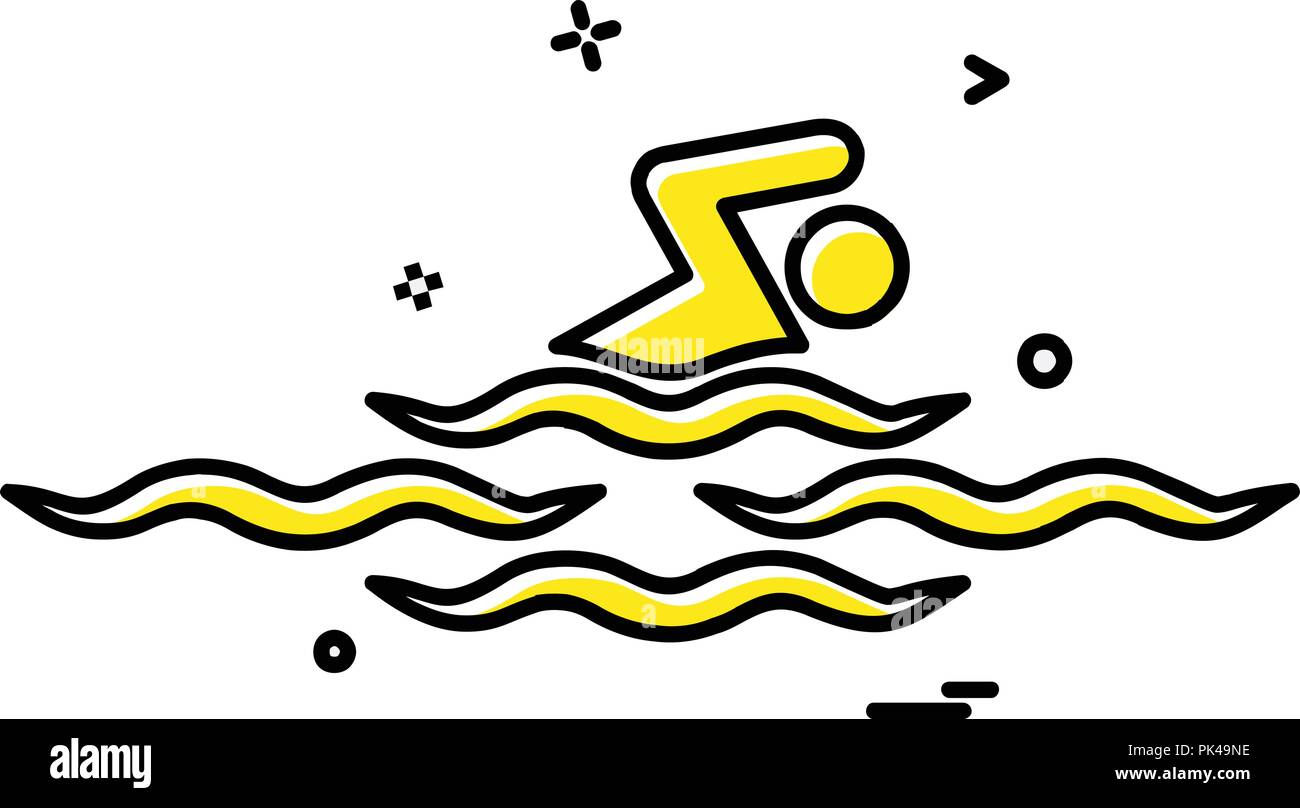Swimming icon design vector Stock Vector Image & Art - Alamy