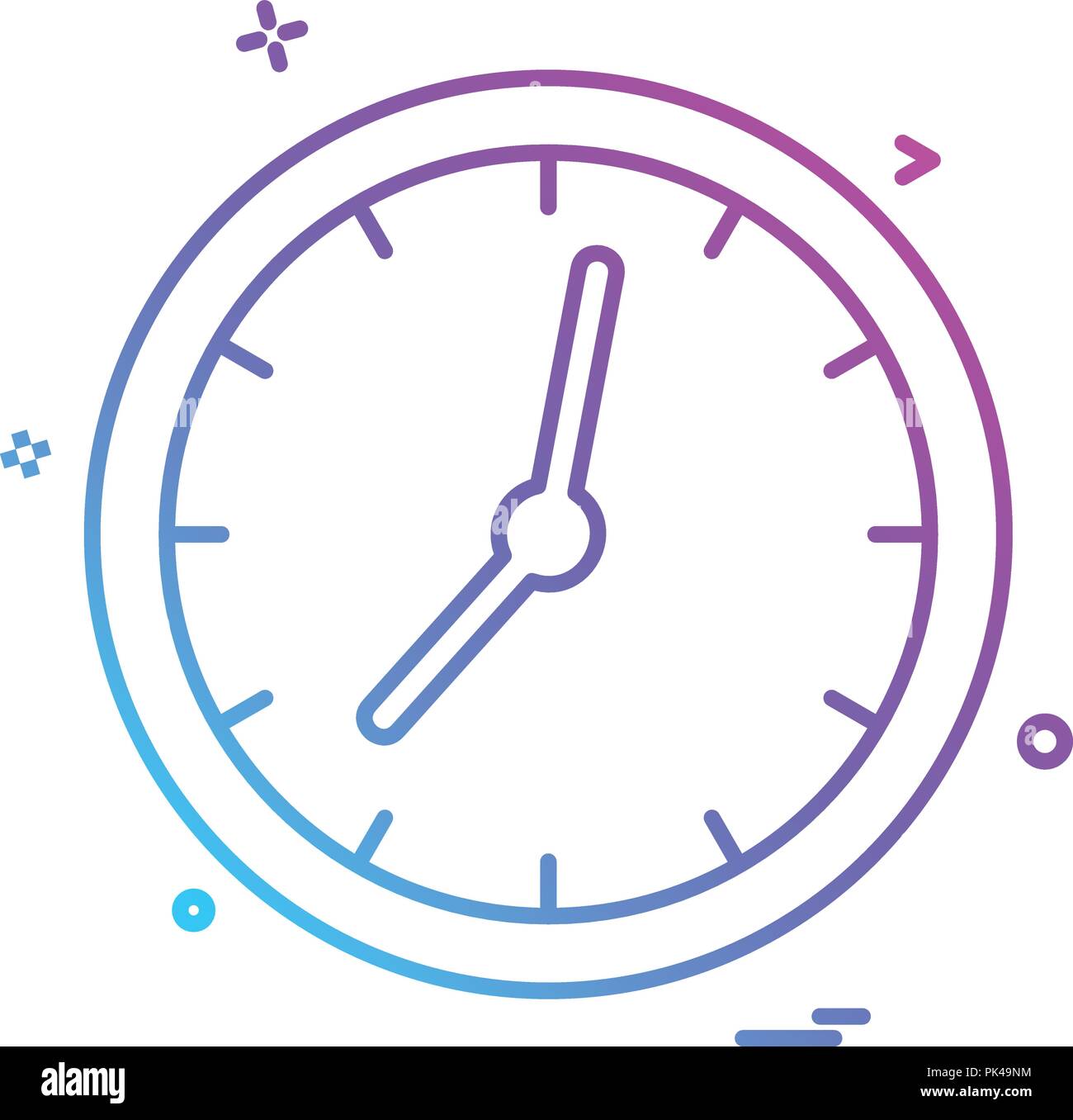 Clock icon design vector Stock Vector Image & Art - Alamy