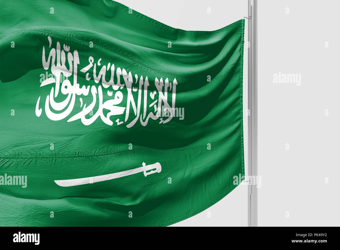 The saudi arabian flag hi-res stock photography and images - Alamy
