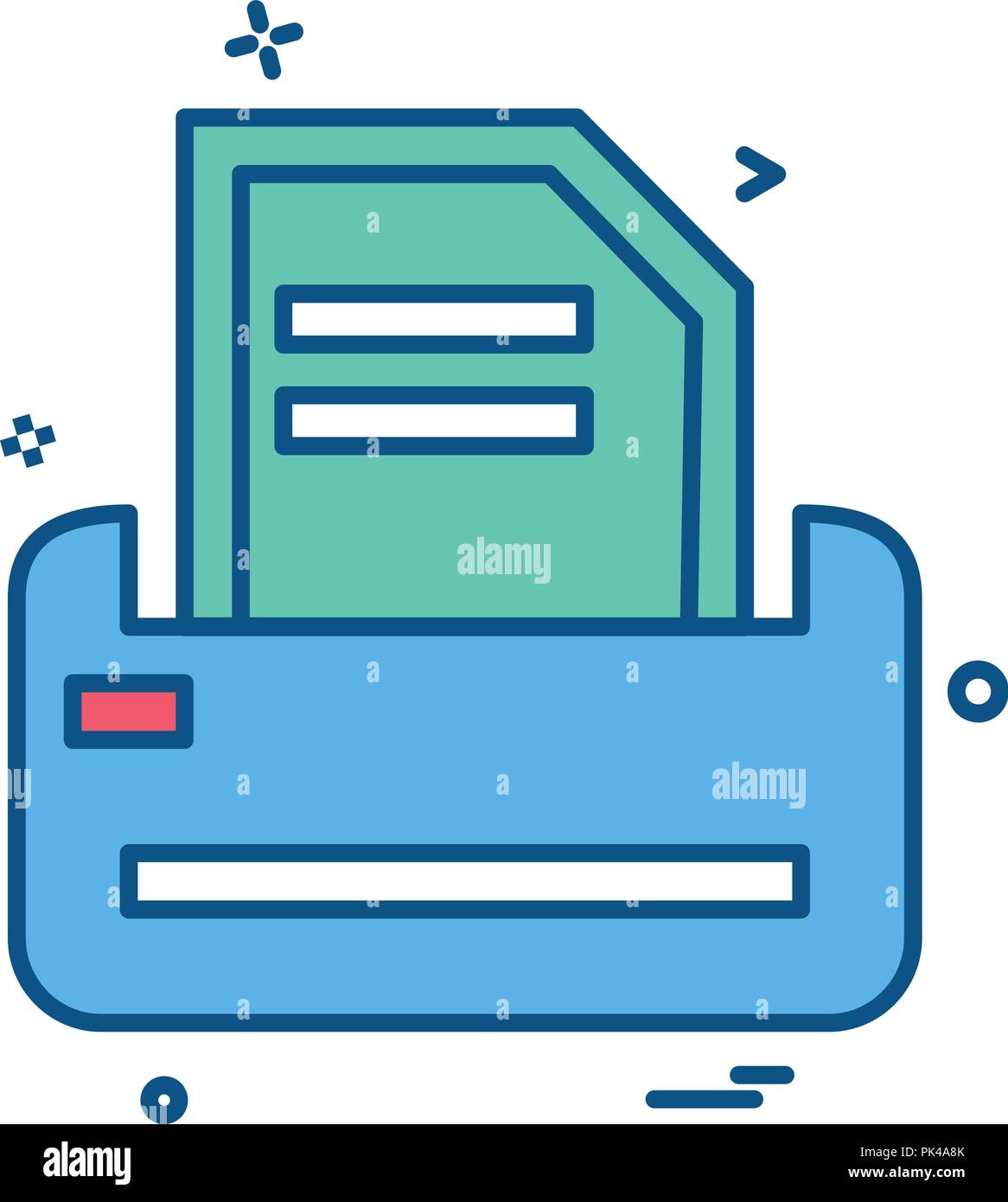 Printer icon design vector Stock Vector Image & Art - Alamy