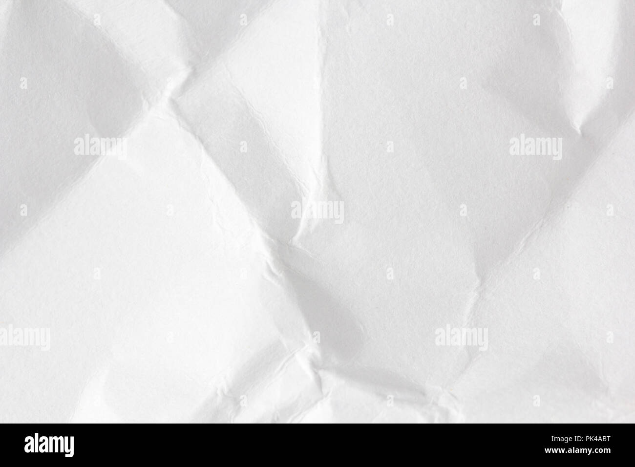 White crumpled paper list texture or background Stock Photo - Alamy