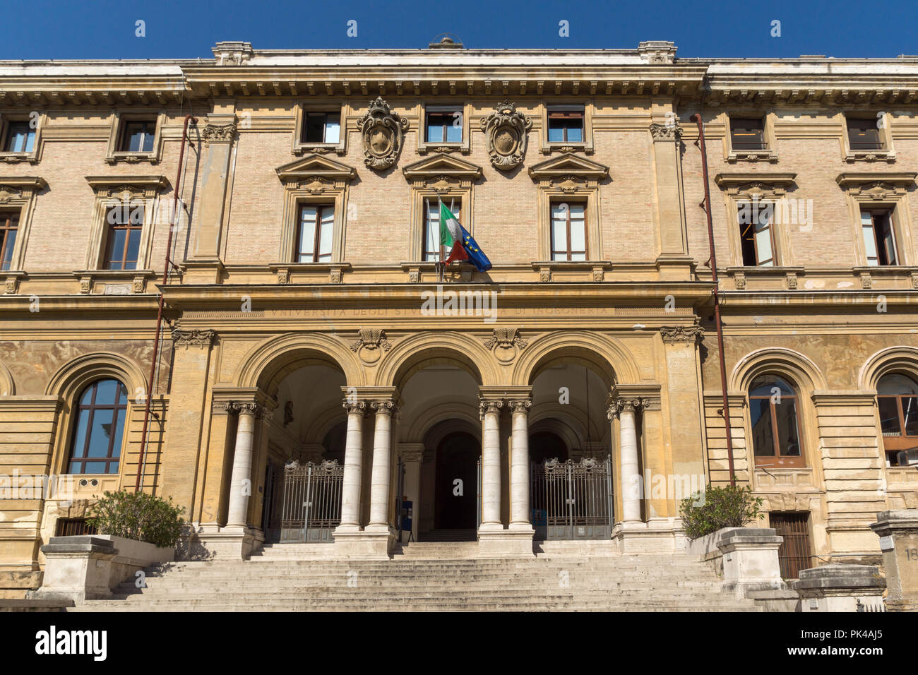 ROME, ITALY - JUNE 23, 2017: Outside view of church of Saint Peter in ...