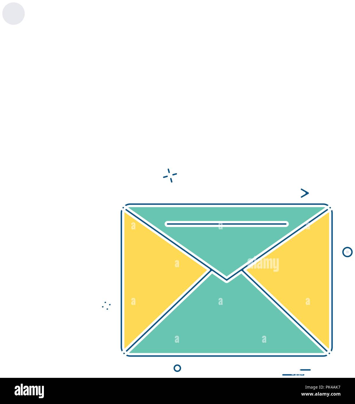 Message icon design vector Stock Vector Image & Art - Alamy