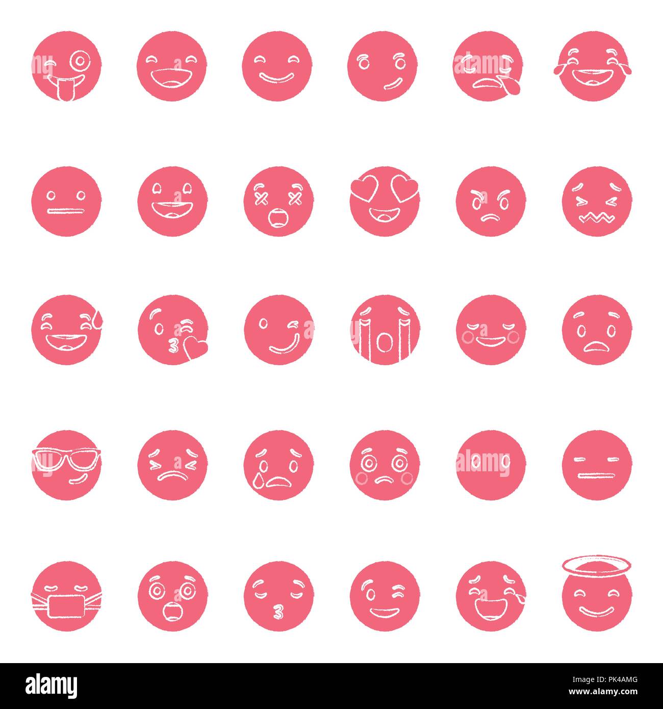 Emoji icons set vector Stock Vector Image & Art - Alamy