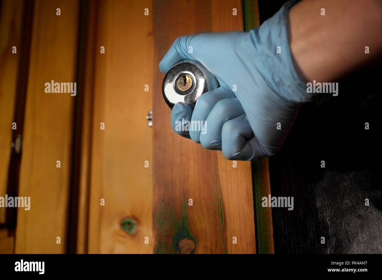 Rubber glove door hi-res stock photography and images - Alamy