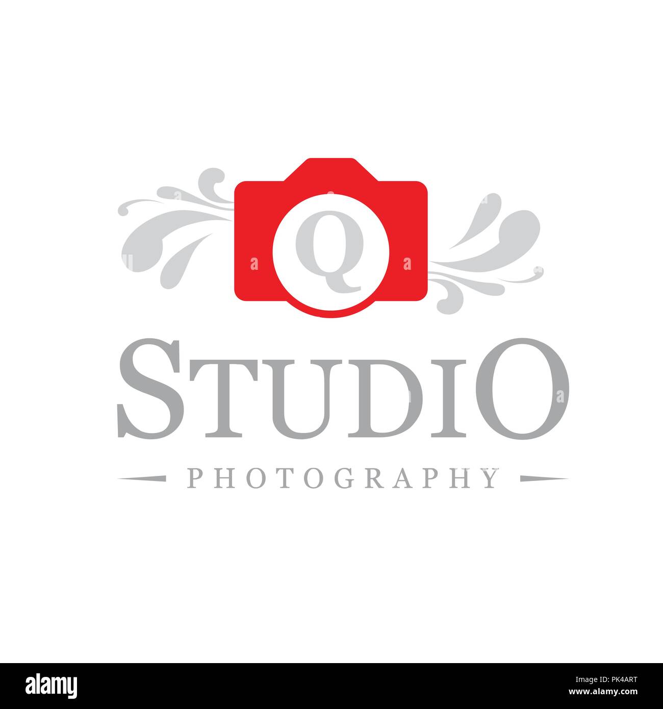 Photographic studio logo design with typographic vector Stock Vector ...