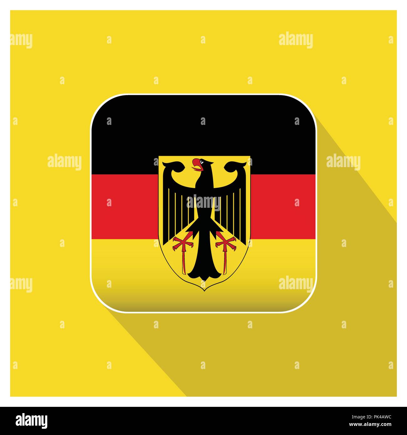 Germany flag design vector Stock Vector Image & Art - Alamy