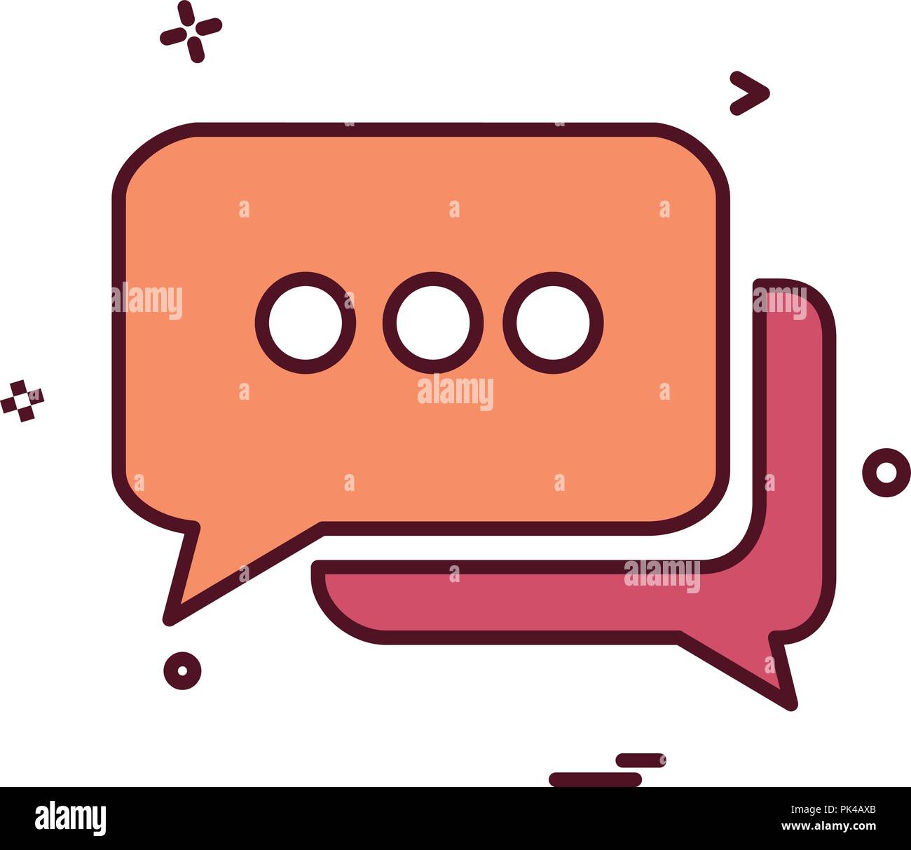 Message icon design vector Stock Vector Image & Art - Alamy