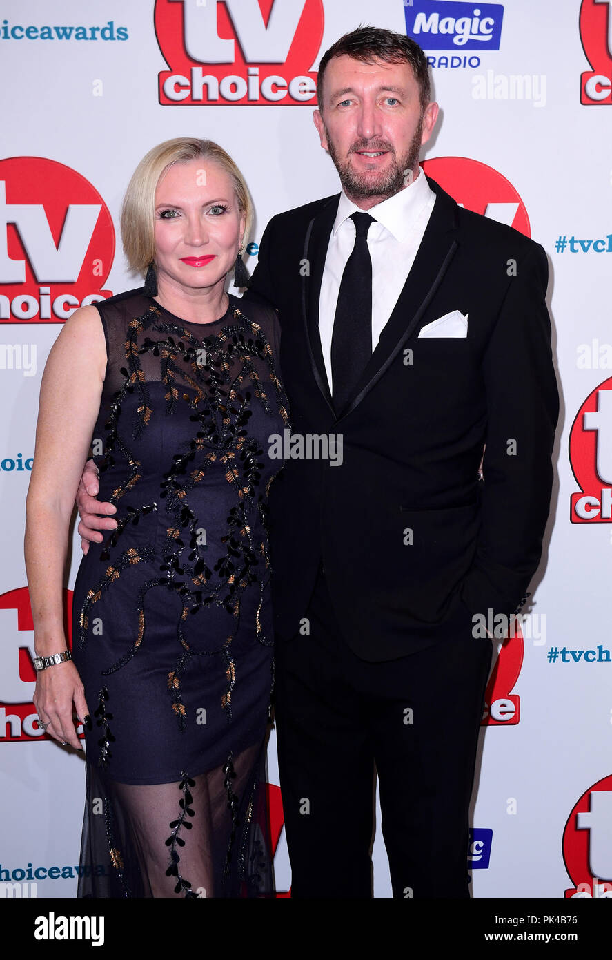 Ralph Ineson and Ali Ineson attending the TV Choice Awards at the ...