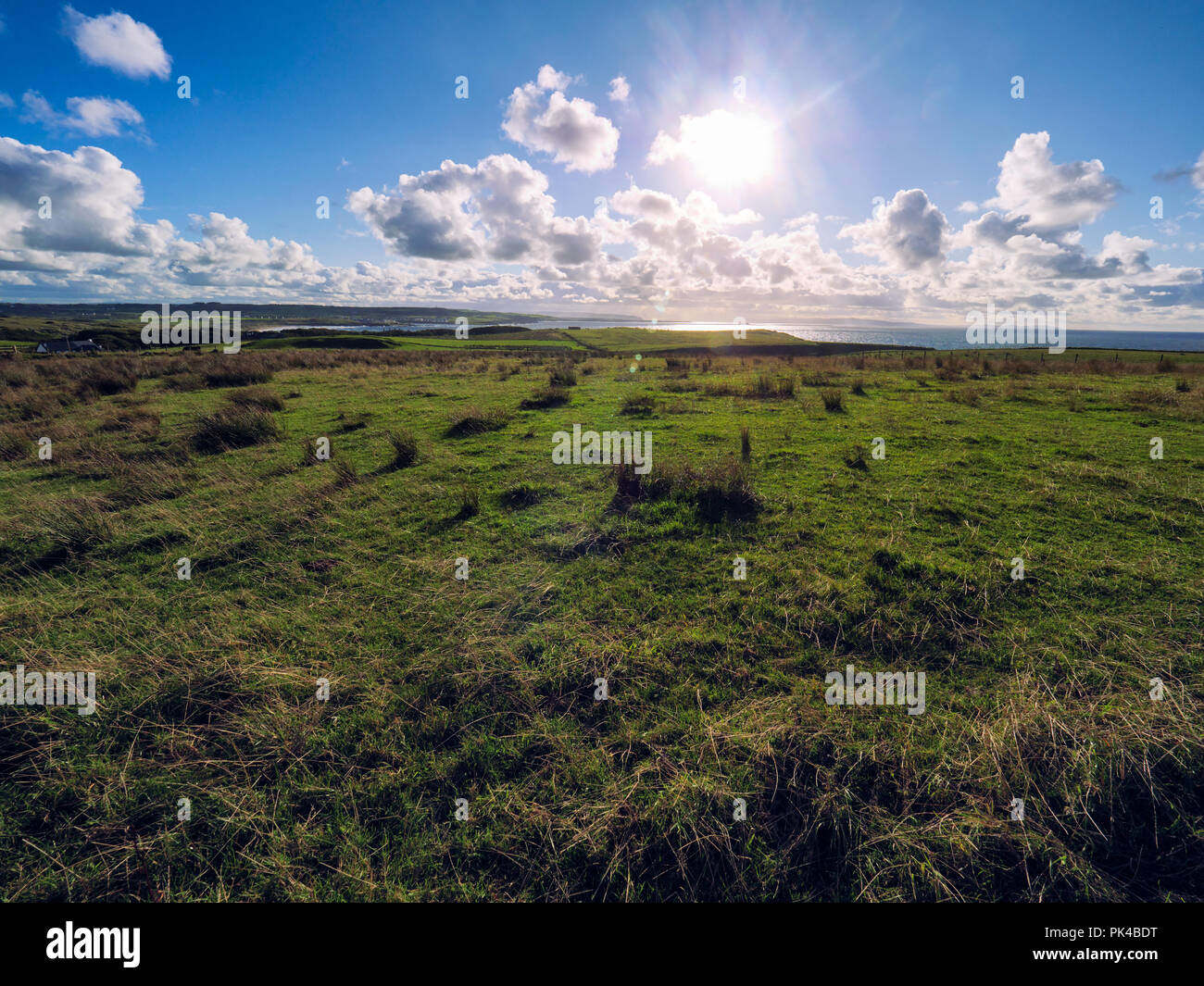sunshine countryside in giant causeway,Northern Ireland Stock Photo - Alamy