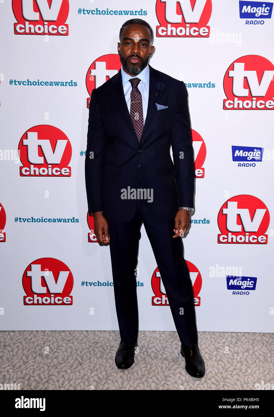 Charles Venn attending the TV Choice Awards at the Dorchester Hotel ...