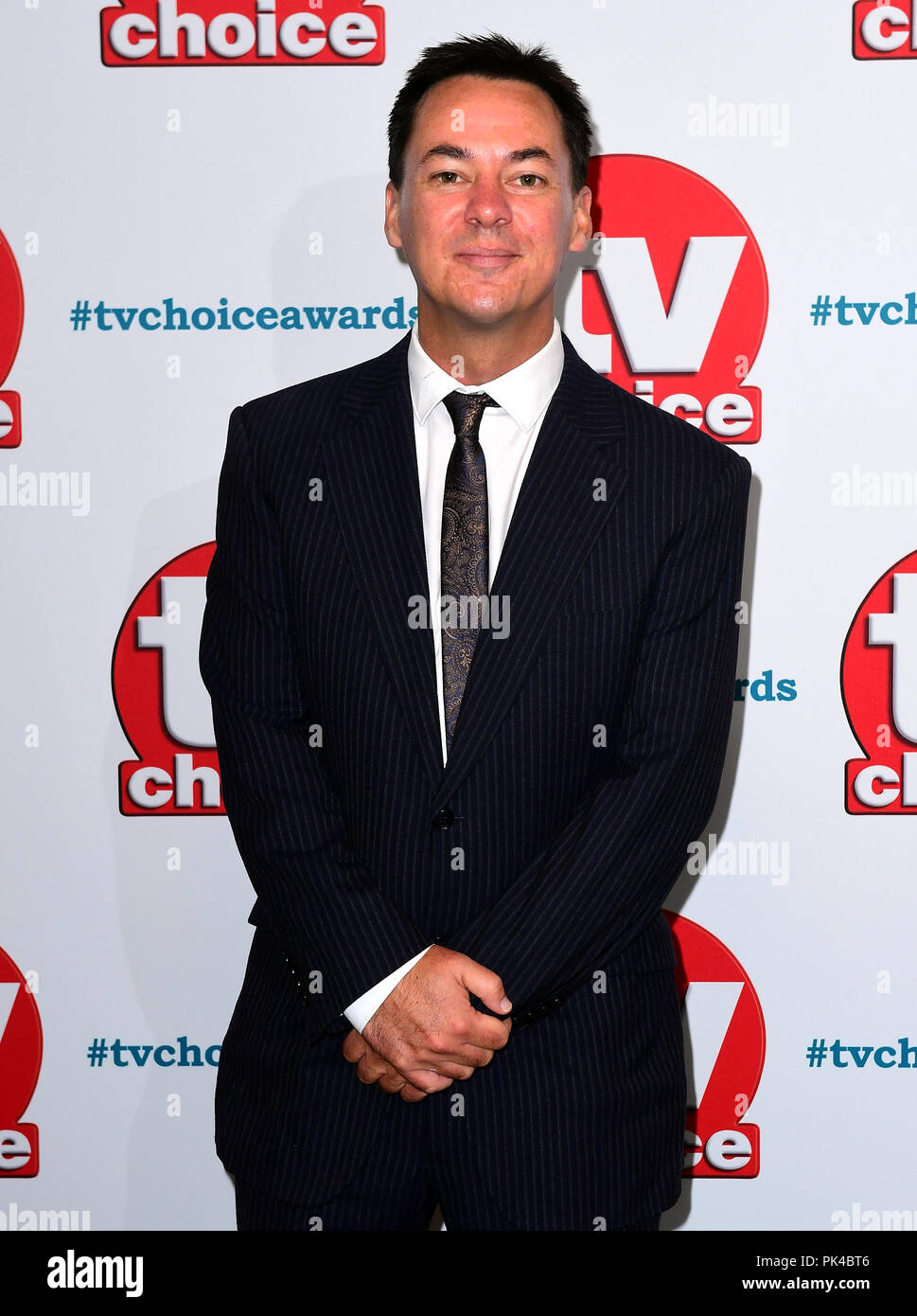 Dave Vitty attending the TV Choice Awards at the Dorchester Hotel, Park ...