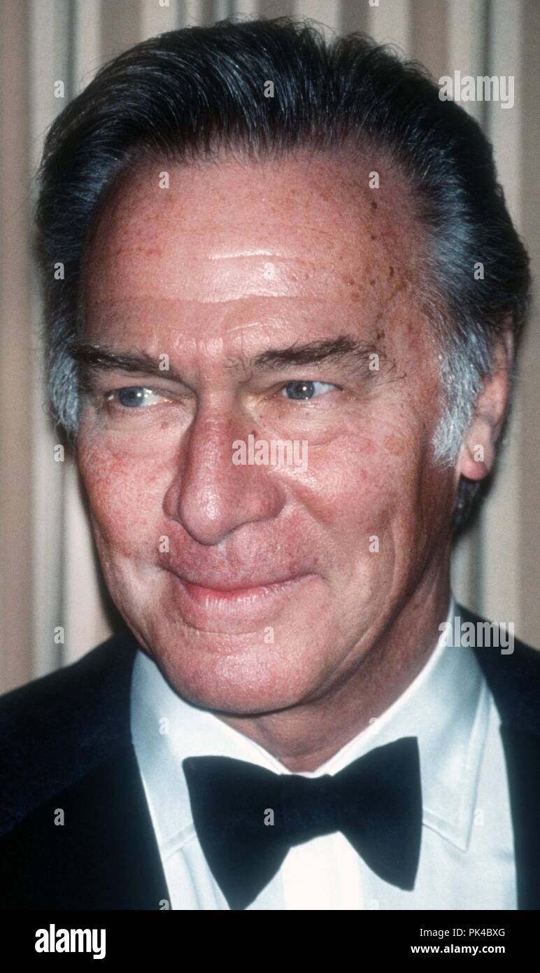 Christopher Plummer 1992 Photo By John Barrett/PHOTOlink Stock Photo ...