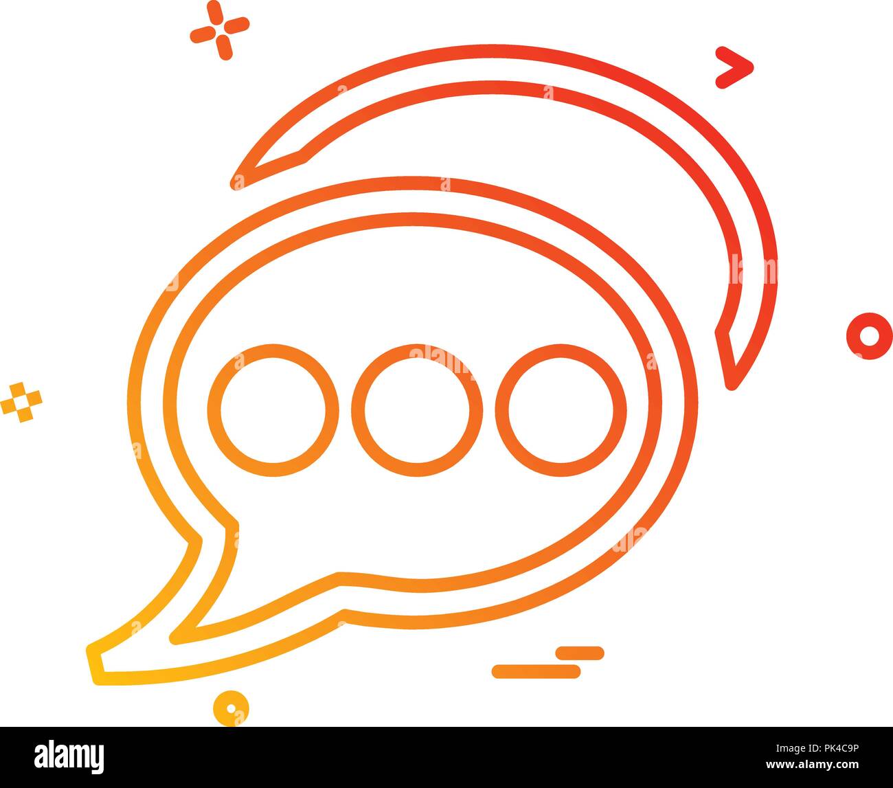 Chat icon design vector Stock Vector Image & Art - Alamy