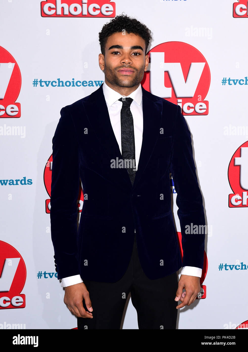 Malique Thompson-Dwyer attending the TV Choice Awards at the Dorchester ...