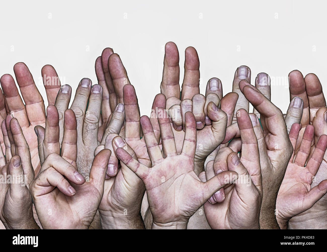 Many hands hi-res stock photography and images - Alamy